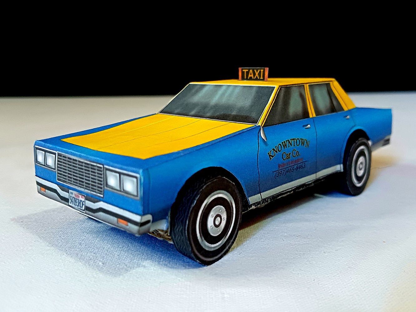 Paper taxi car Chevrolet with motor like in GTA V - Payhip