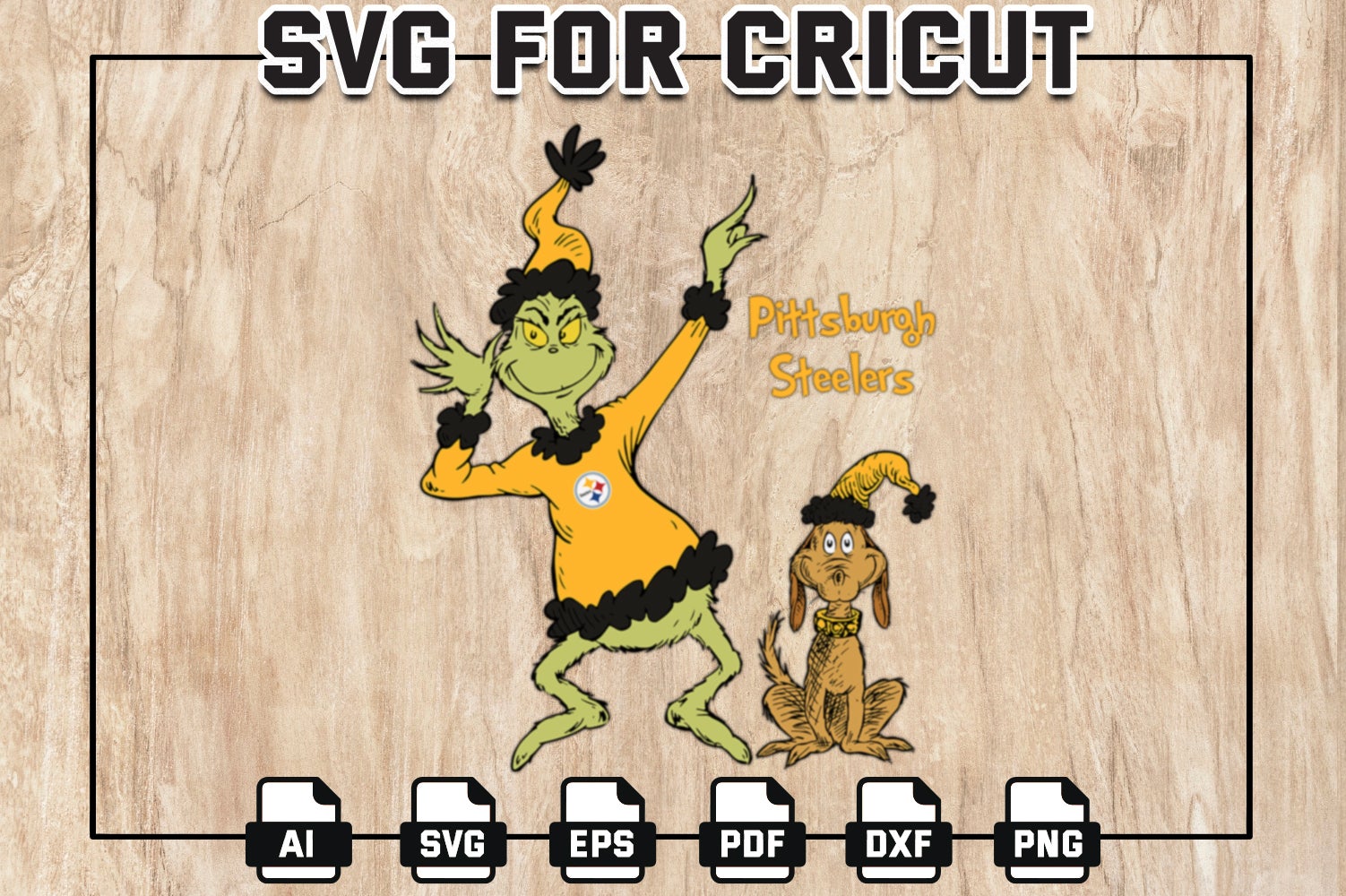 The Grinch Pittsburgh-Steelers Football SVG, Grinch Steelers NFL Logo ...