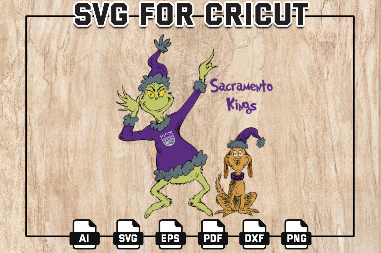 The Grinch Sacramento-Kings Basketball Team Svg, Grinch Sacramento-Kings NBA Logo Svg, NBA Teams ...