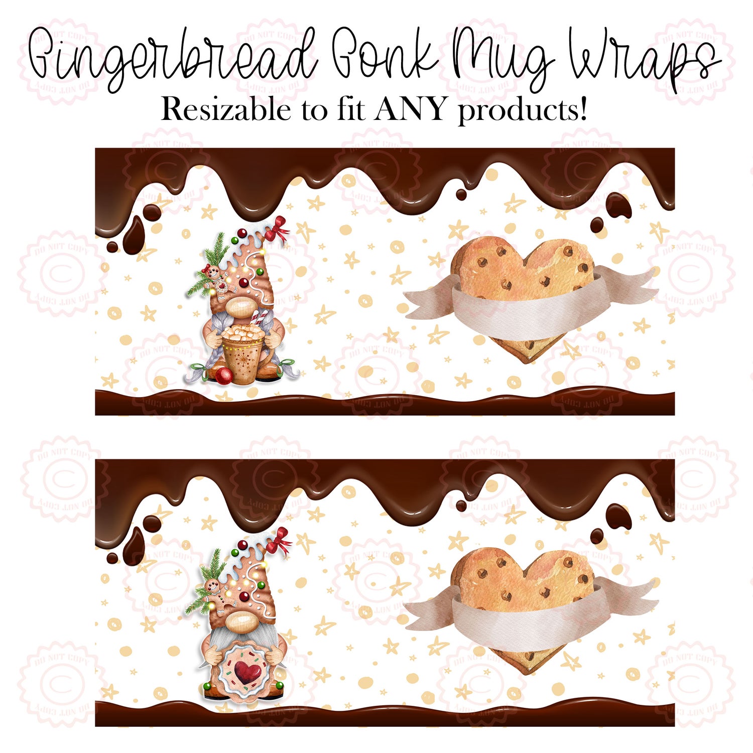 Gingerbread Gonk Mug Wraps - Payhip