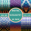 20 Pack of Mega Funky Digital Scrapbook Paper 12x12in - Vol.1 ...