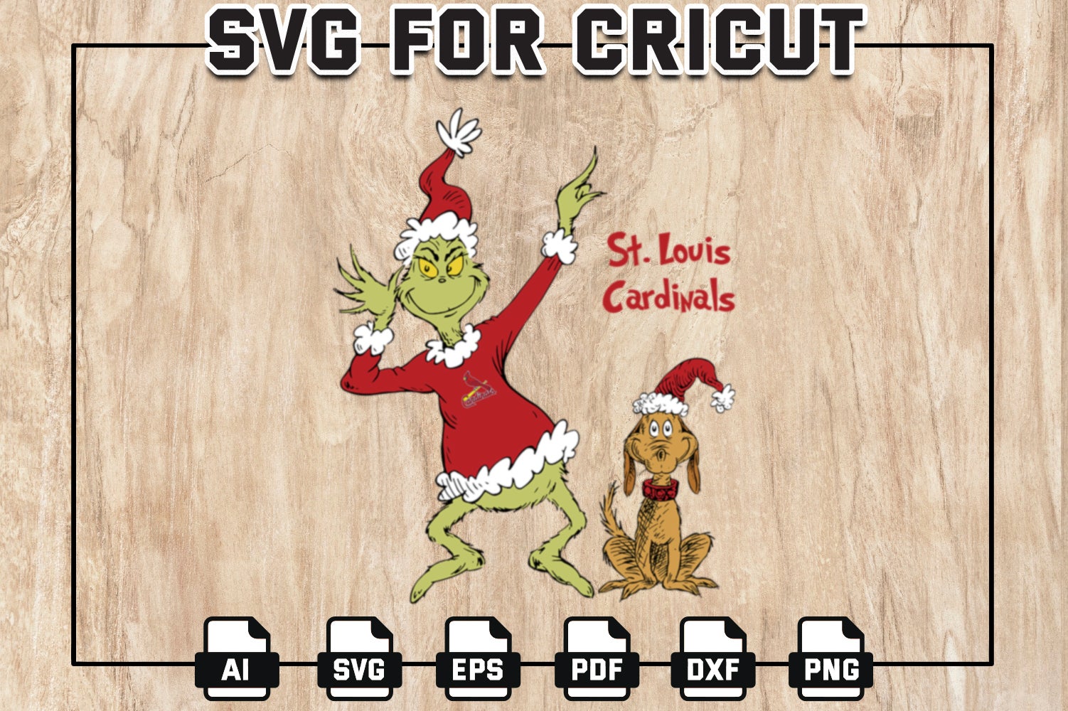 The Grinch St-Louis Cardinals Baseball Team Svg, Grinch St-Louis Cardinals MLB Logo Svg, MLB ...