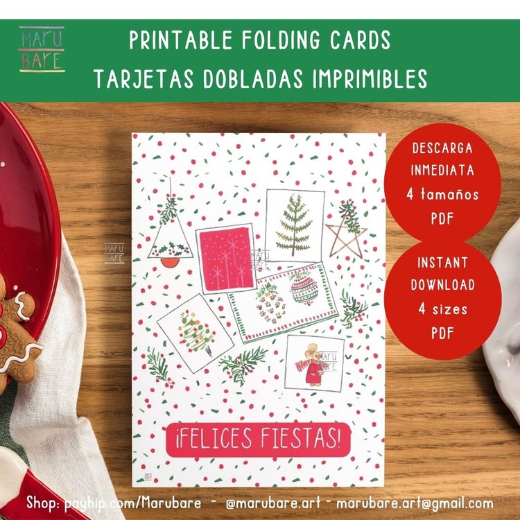 Rainbow flowers folding cards (PDF downloadable files) - Payhip