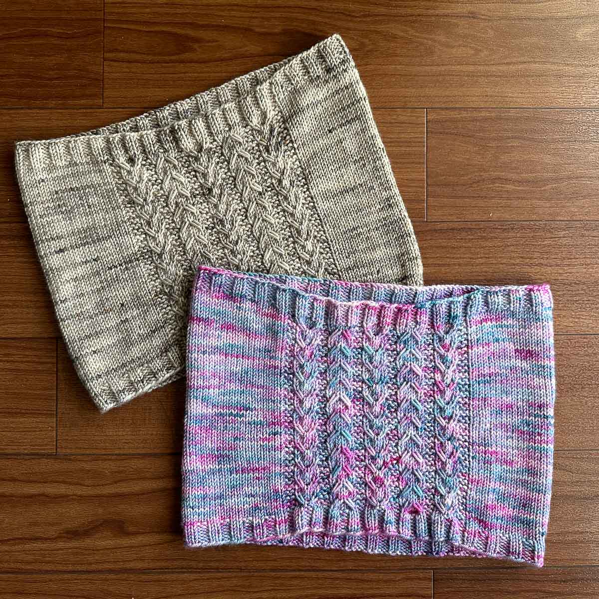 Gull Tracks Cowl and Mitts - PDF Knitting Pattern - Payhip