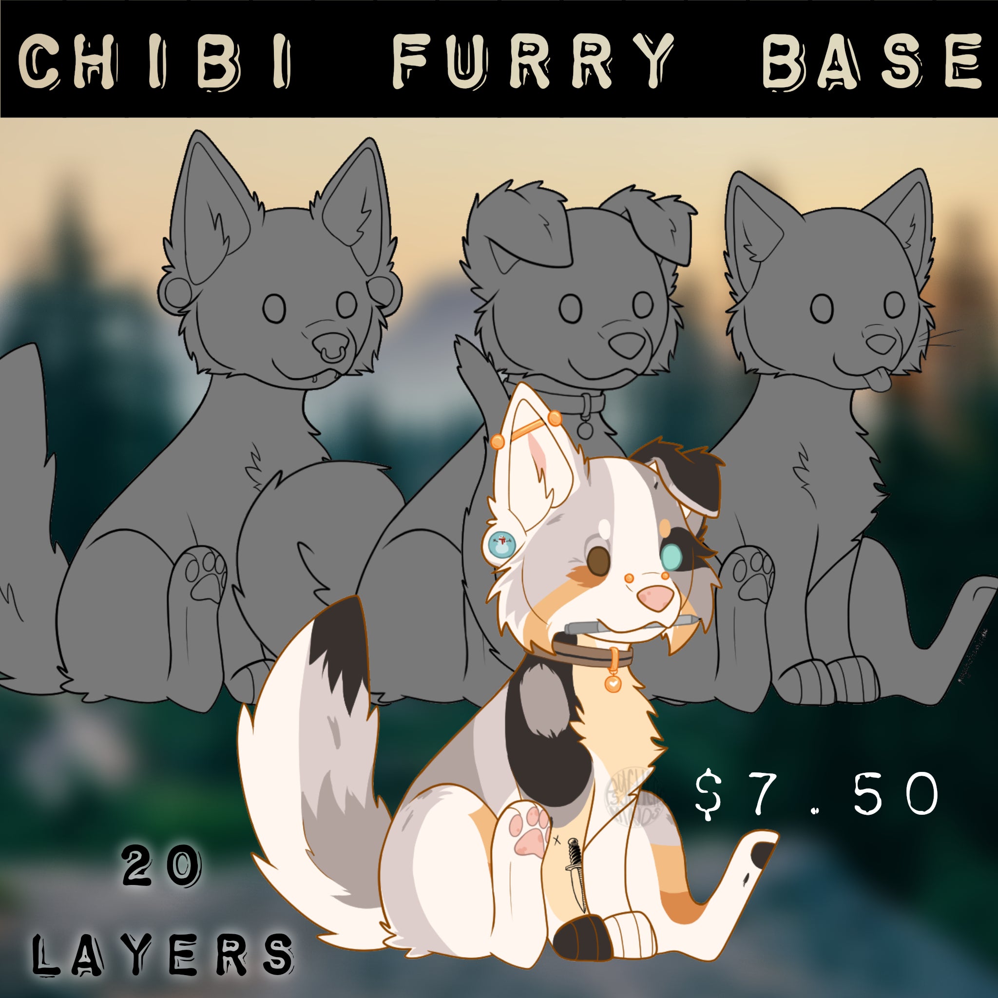 Chibi Furry Base - Payhip