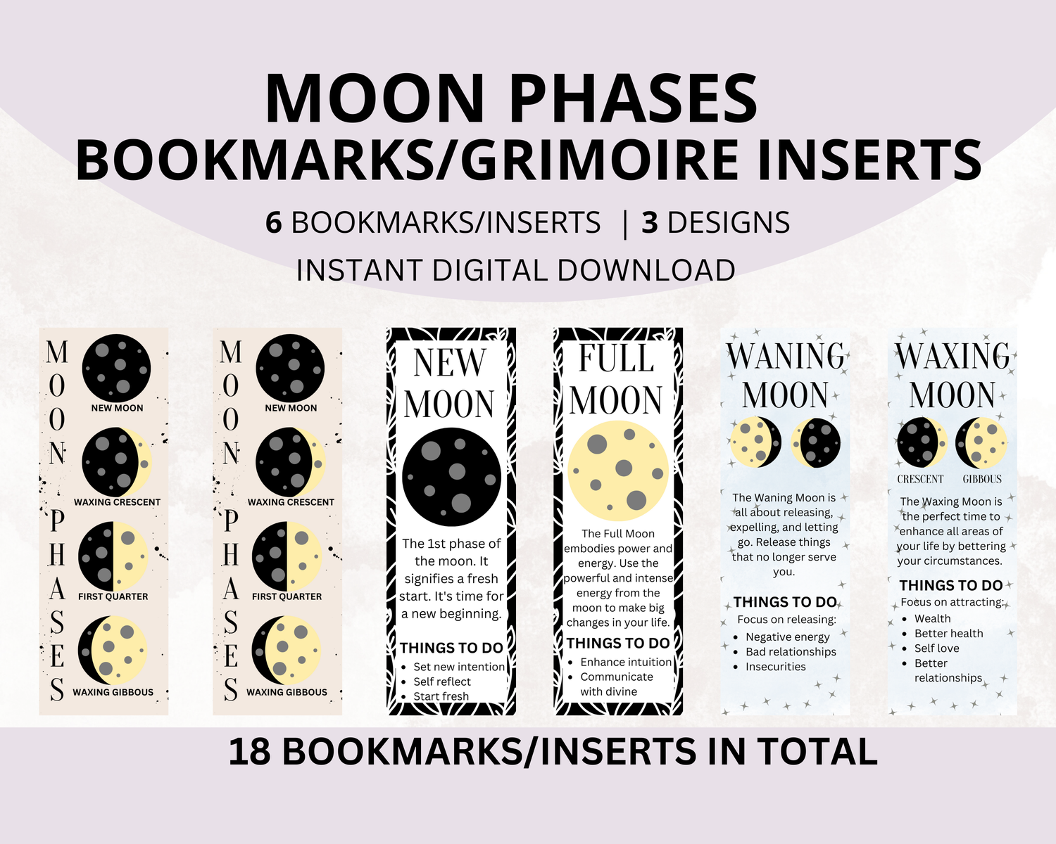 The Four Elements Bookmarks/Inserts - Payhip