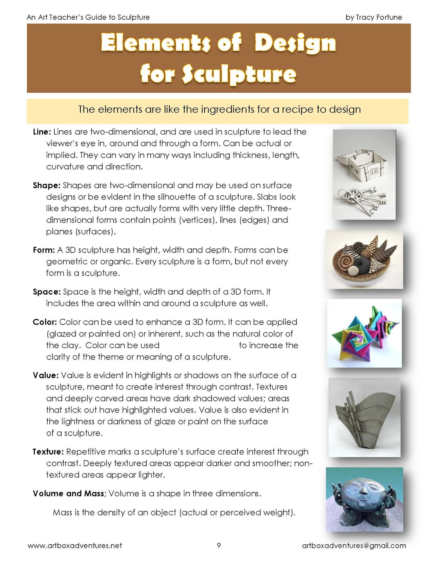 The Art Teacher's Guide to Sculpture: An Overview of Terms, Media ...