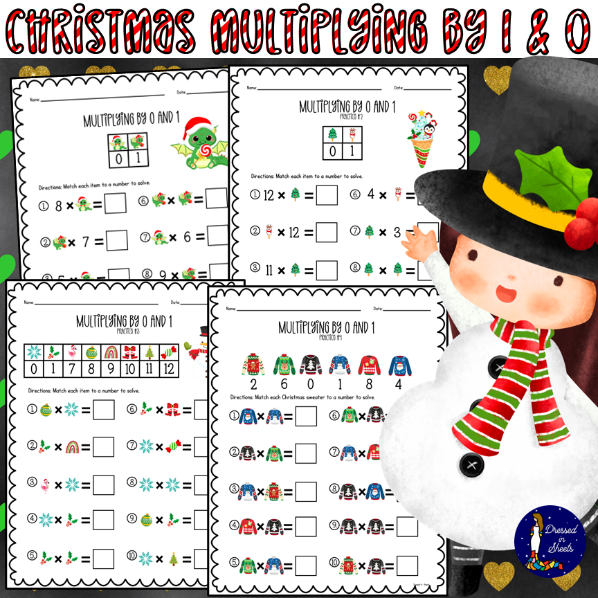 Christmas Multiplying by 1 and 0 - Payhip