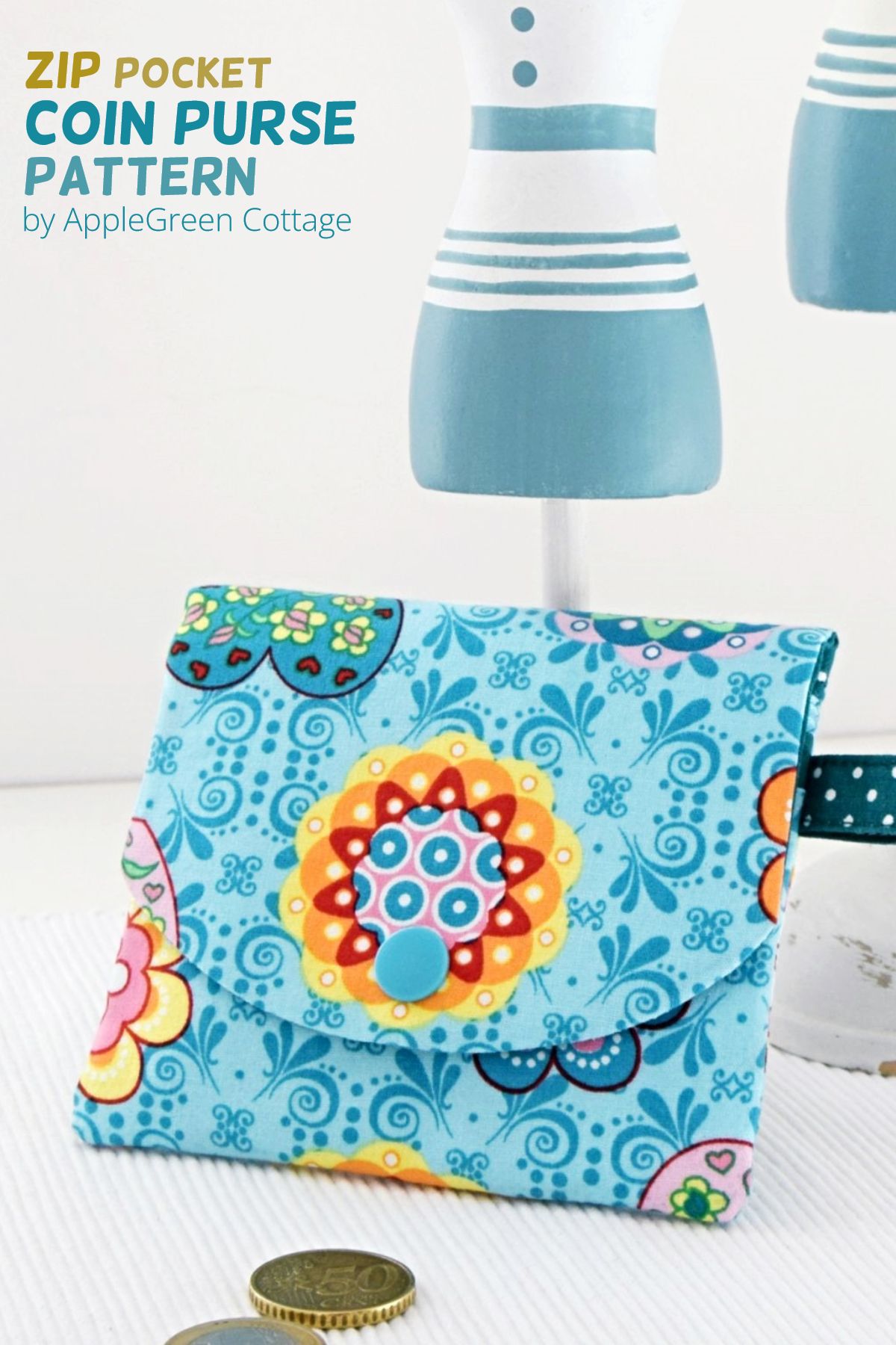 ZIP Pocket Coin Purse Pattern