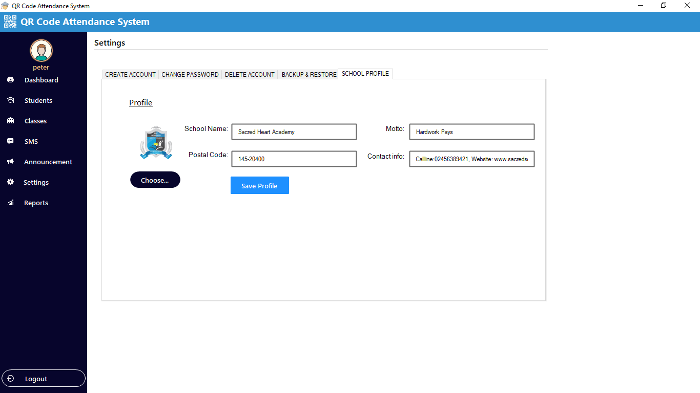 Modern QR Code Student Attendance System with SMS Alerts ID Card ...