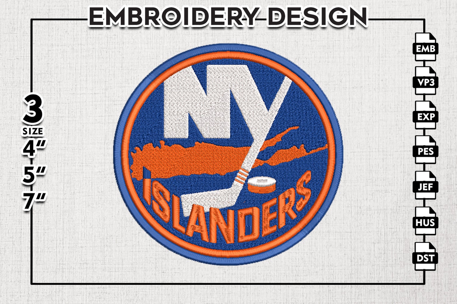 New York Islanders Embroidery file, N H L teams Embroidery Designs ...