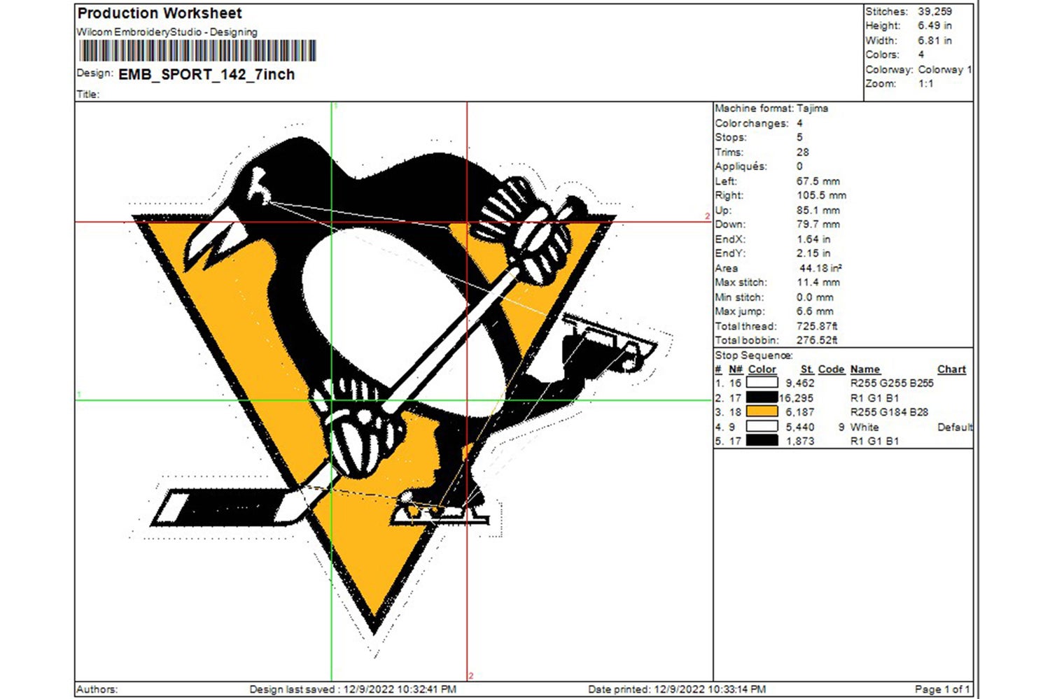 Pittsburgh Penguins Embroidery file, N H L teams Embroidery Designs ...