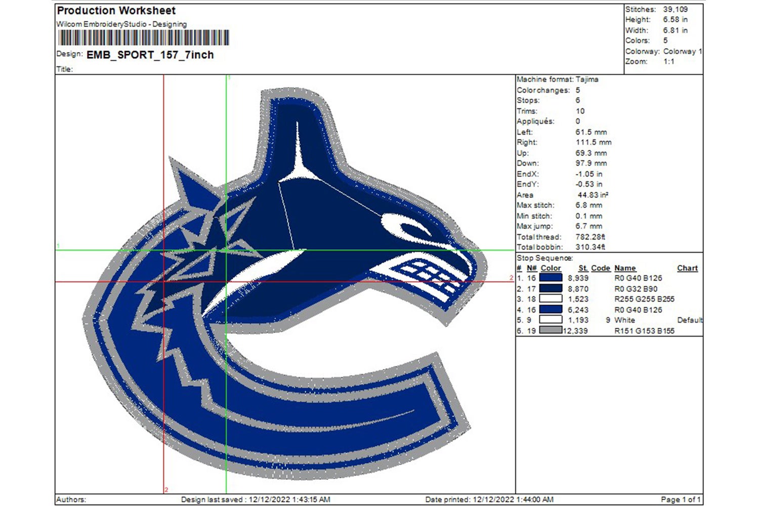 Vancouver-Canucks Embroidery file, N H L teams Embroidery Designs ...
