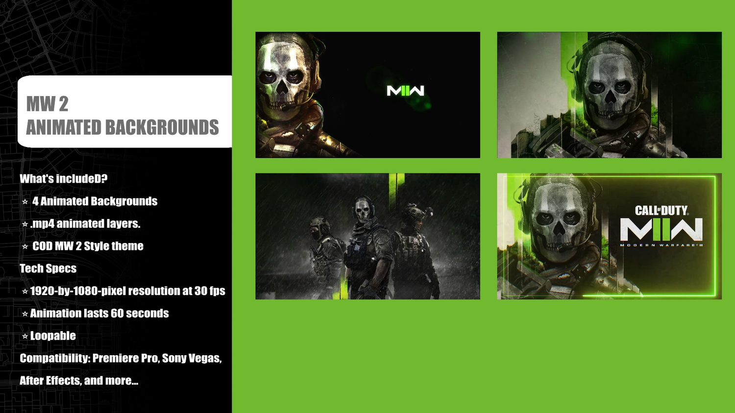 Call of Duty: Modern Warfare 2 MW 2 ANIMATED BACKGROUNDS, LIVE ...