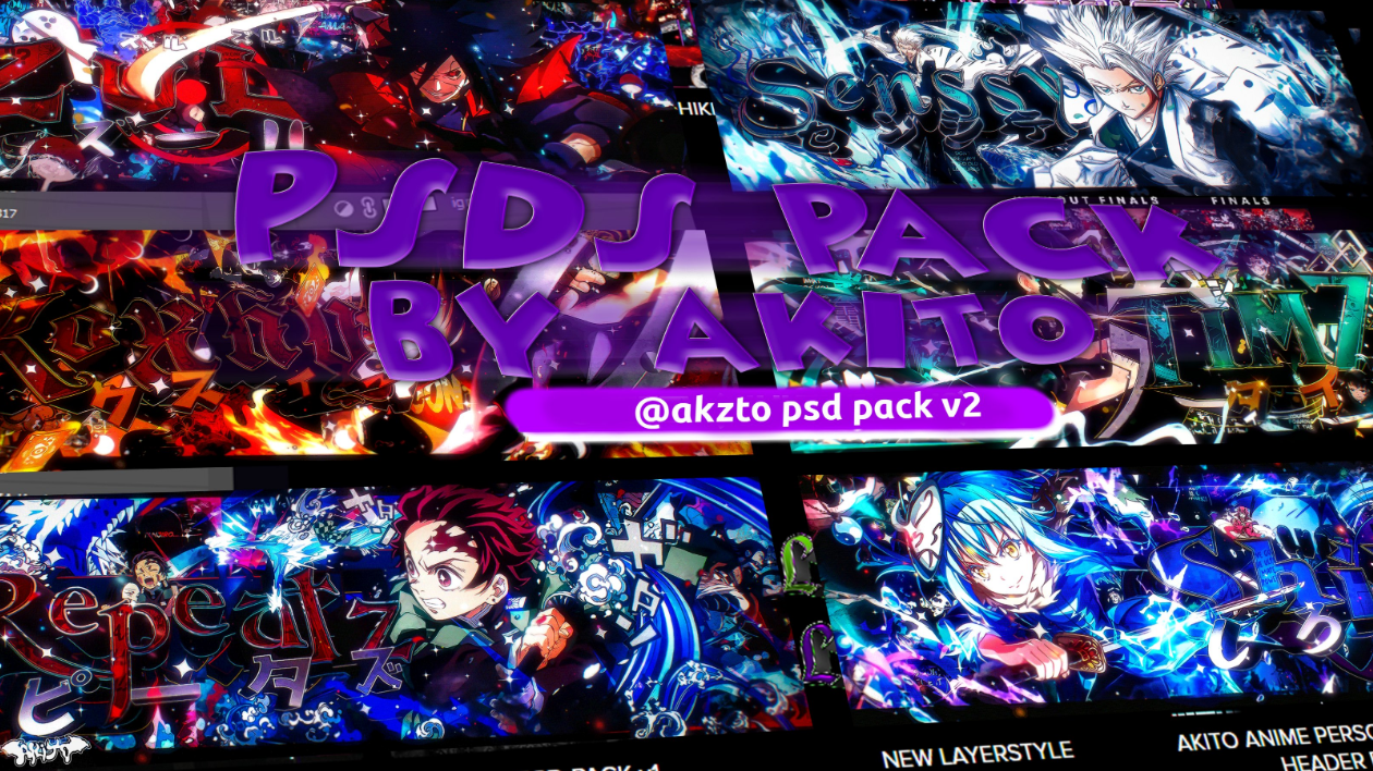 PSD PACK V2 AKITO - Payhip