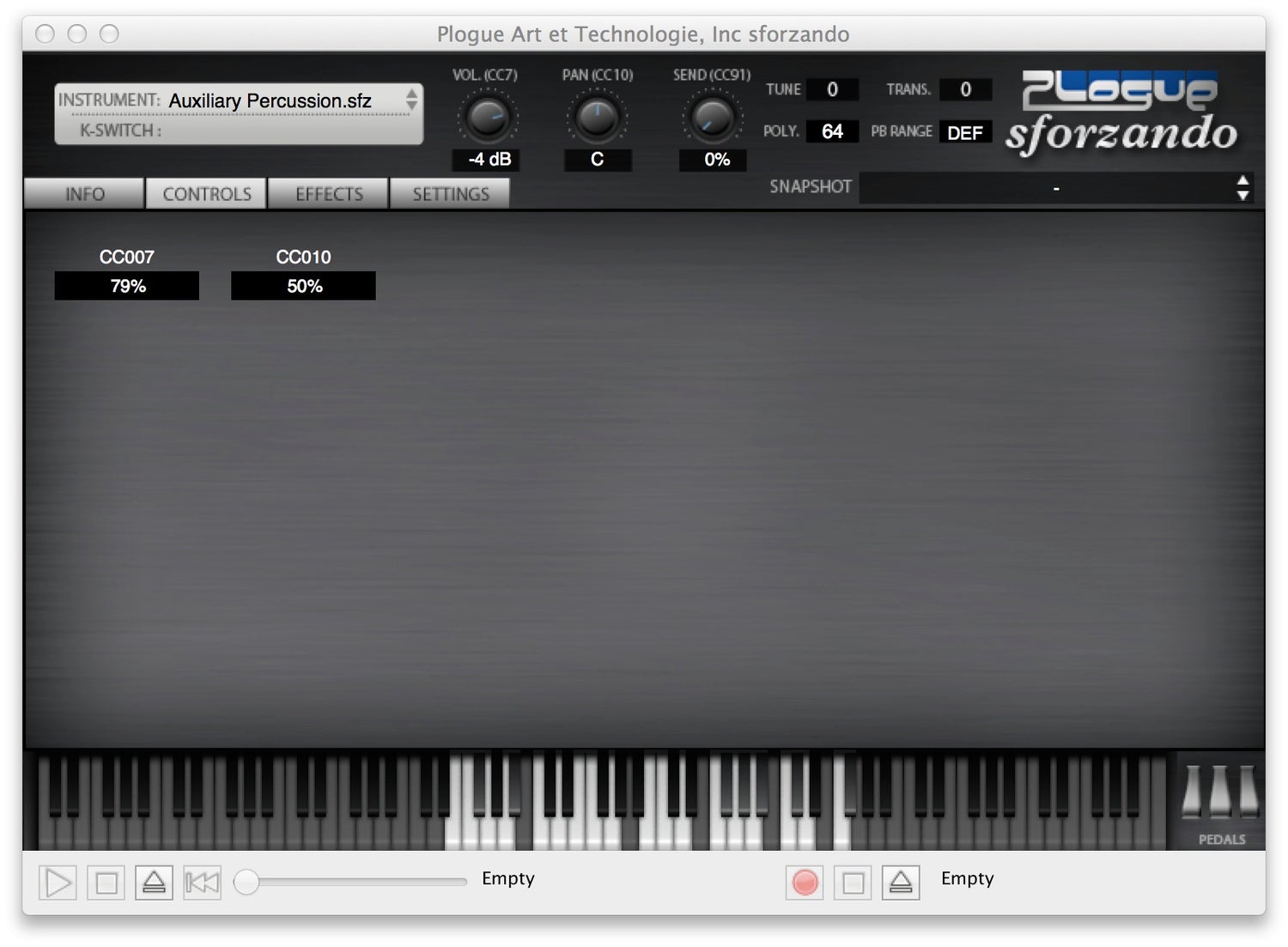 Auxiliary Percussion [Free SFZ Sample Library]