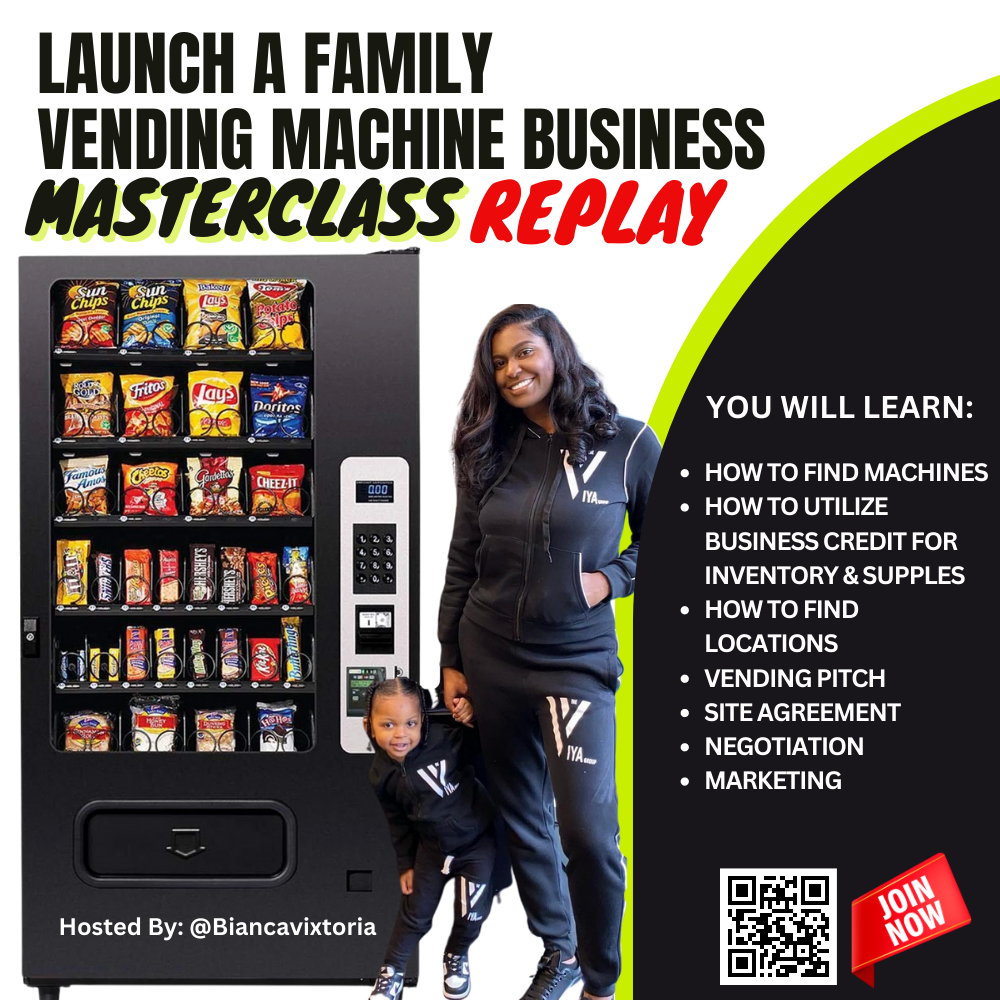 REPLAY: LAUNCH A FAMILY VENDING MACHINE BUSINESS MASTERCLASS - Payhip