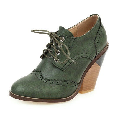 Patent Leather Pumps Women Pointed Toe Wedges Shoes - Payhip