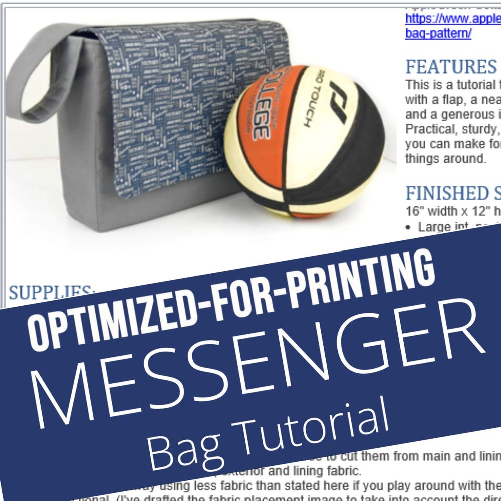 Expandable Storage Bag - Printable Tutorial PDF