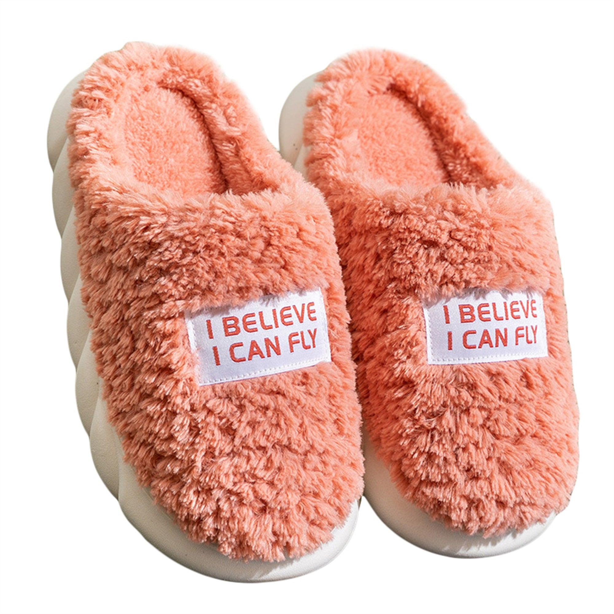 Warm Plush Woman Slippers Home Shoes For Women Couple Winter Slippers ...