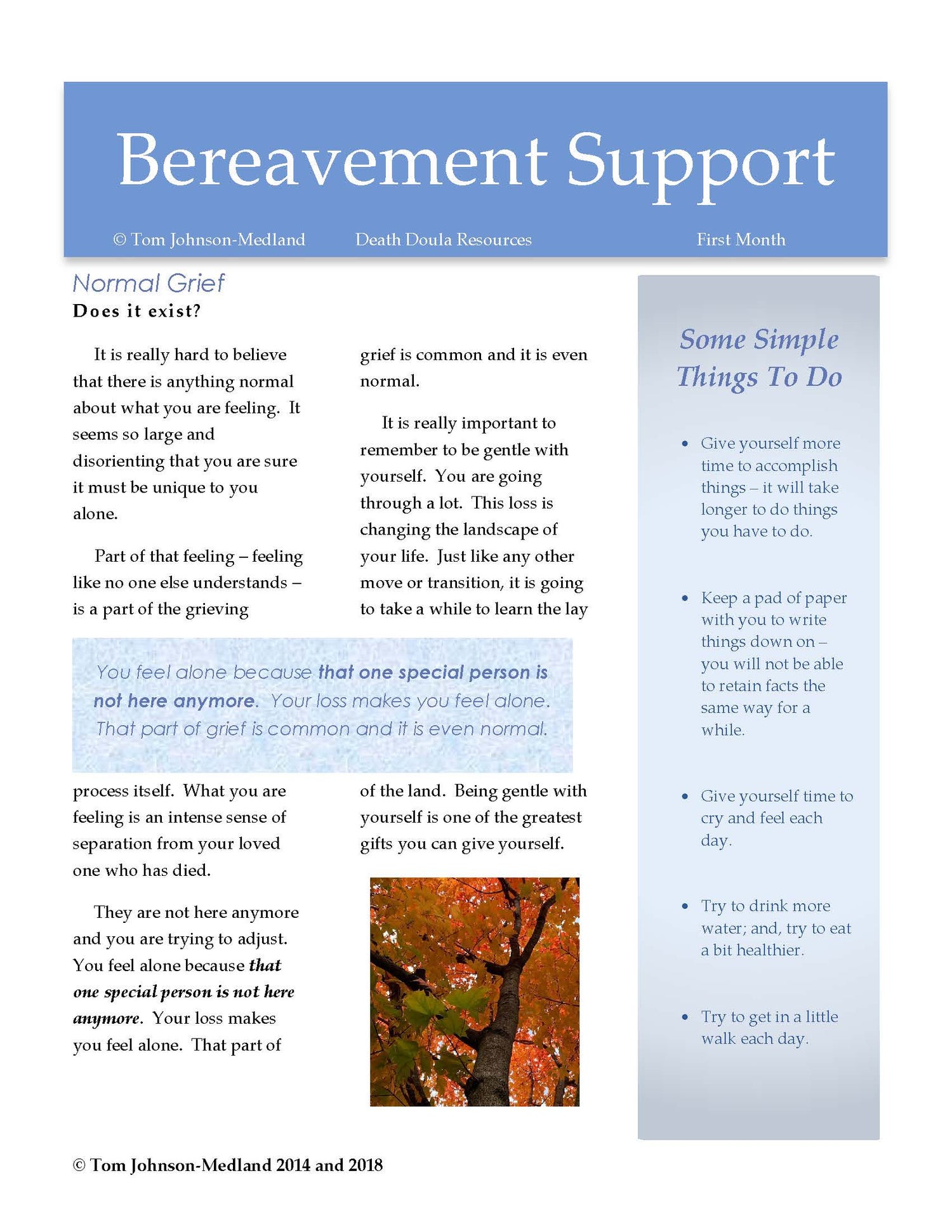 Bereavement Newsletters for Death Doula / Funeral Home Aftercare ...
