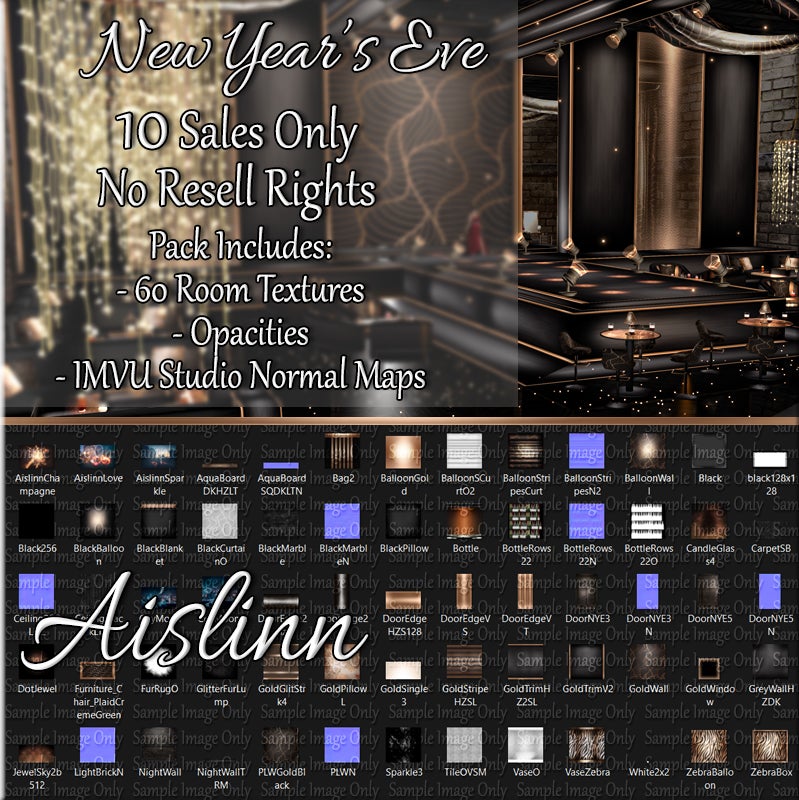New Years Eve IMVU Room Textures by Aislinn - Payhip