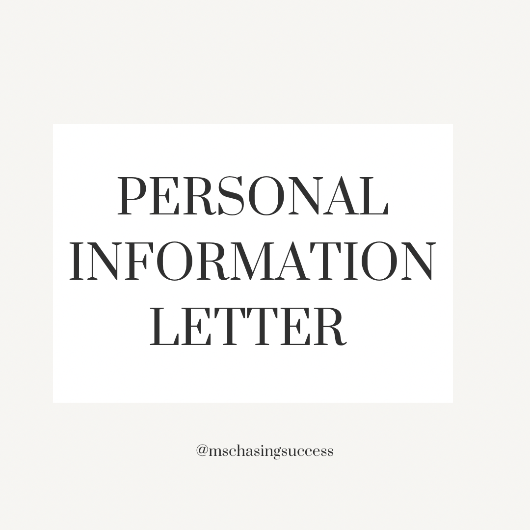 Personal Information Letter (Remove incorrect Info) - Payhip