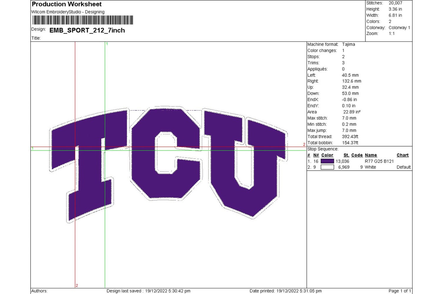 TCU Horned Frogs Football Team Embroidery file, NCAAF teams Embroidery ...