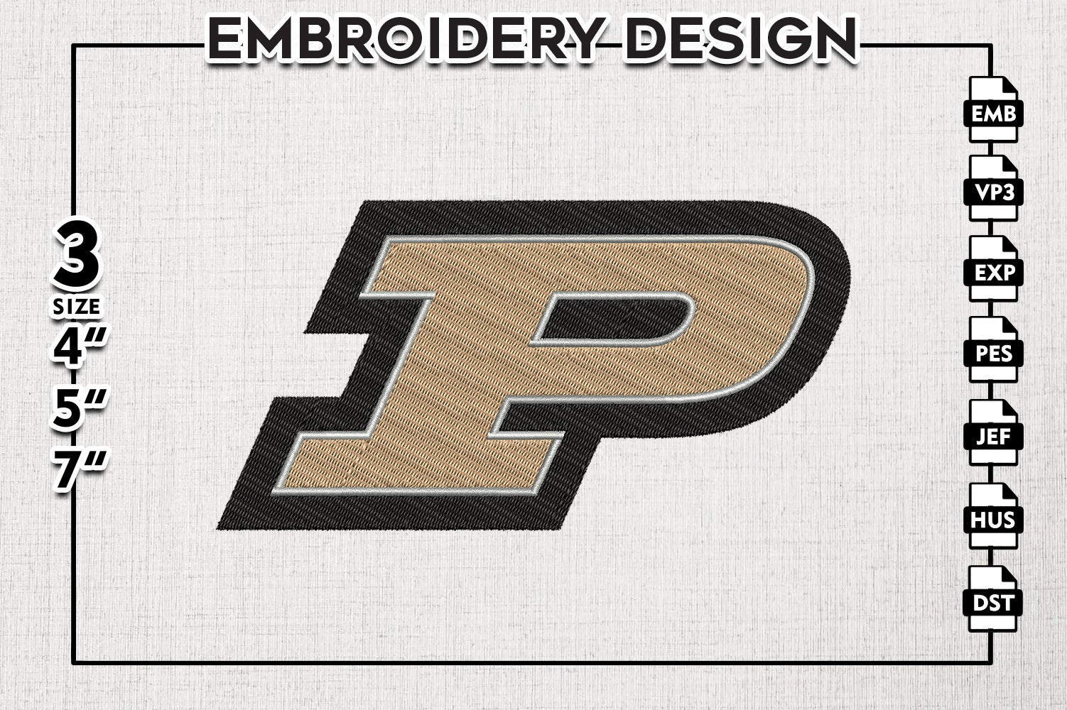 Purdue Boilermakers Football Team Embroidery file, NCAAF teams ...