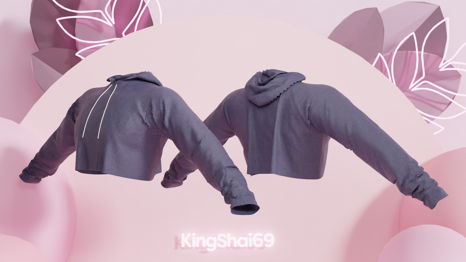 Cropped male hoodie (4 bases) - Payhip