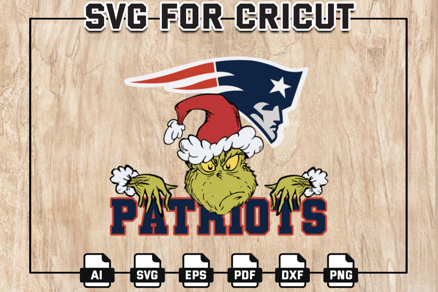 NFL Grinch New England Patriots SVG, Grinch svg, NFL SVG Design, Patriots SVG, Cricut ...
