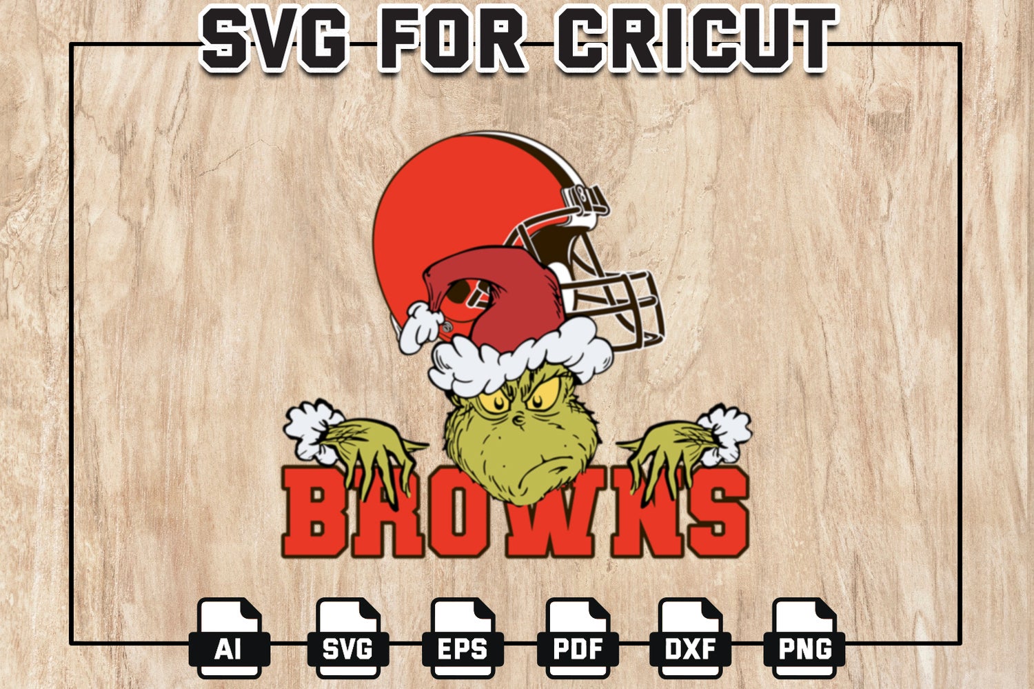 NFL Grinch Cleveland Browns SVG, Grinch svg, NFL SVG Design, Browns SVG ...