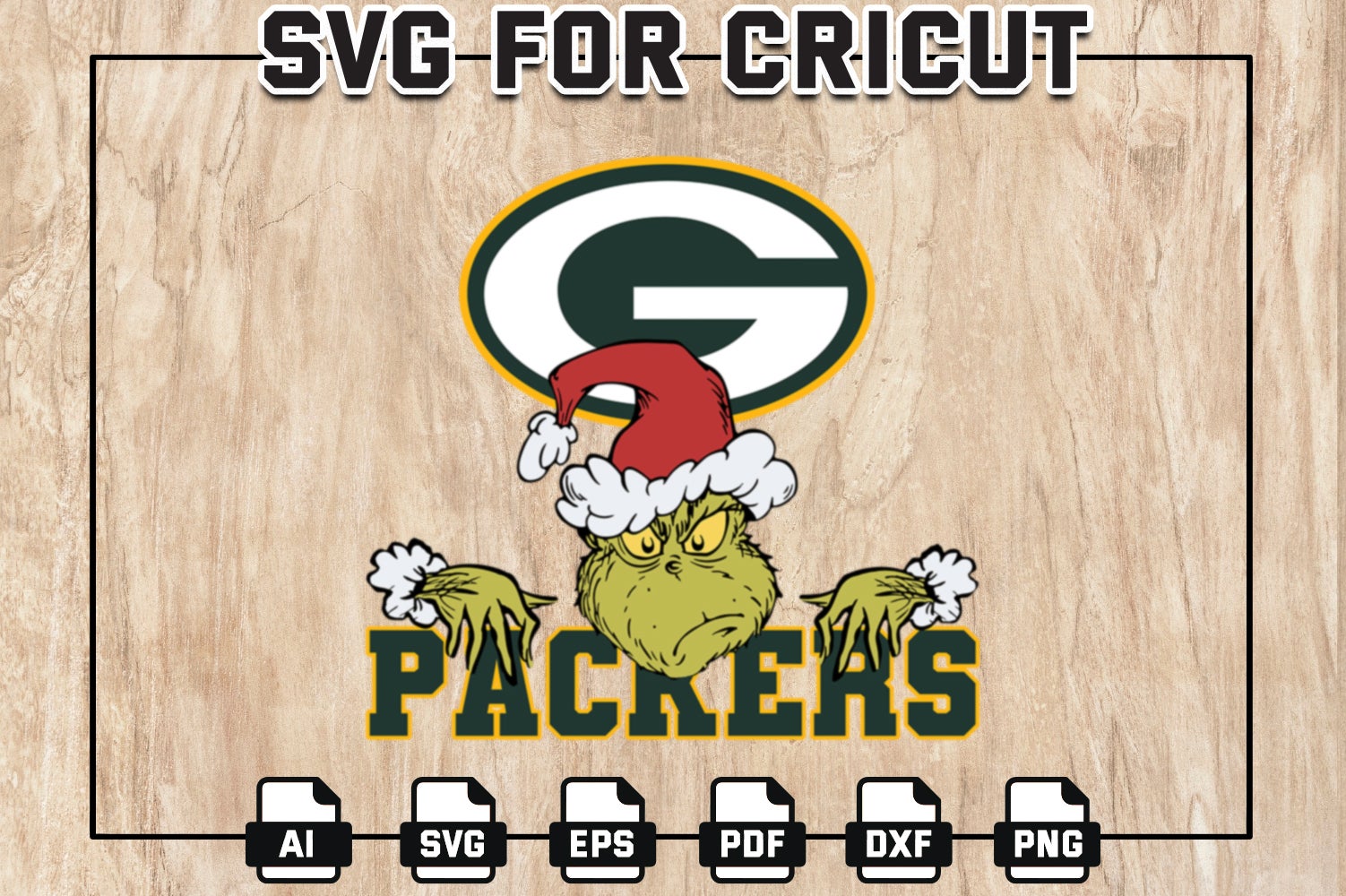 NFL Grinch Green Bay Packers SVG, Grinch svg, NFL SVG Design, Packers ...