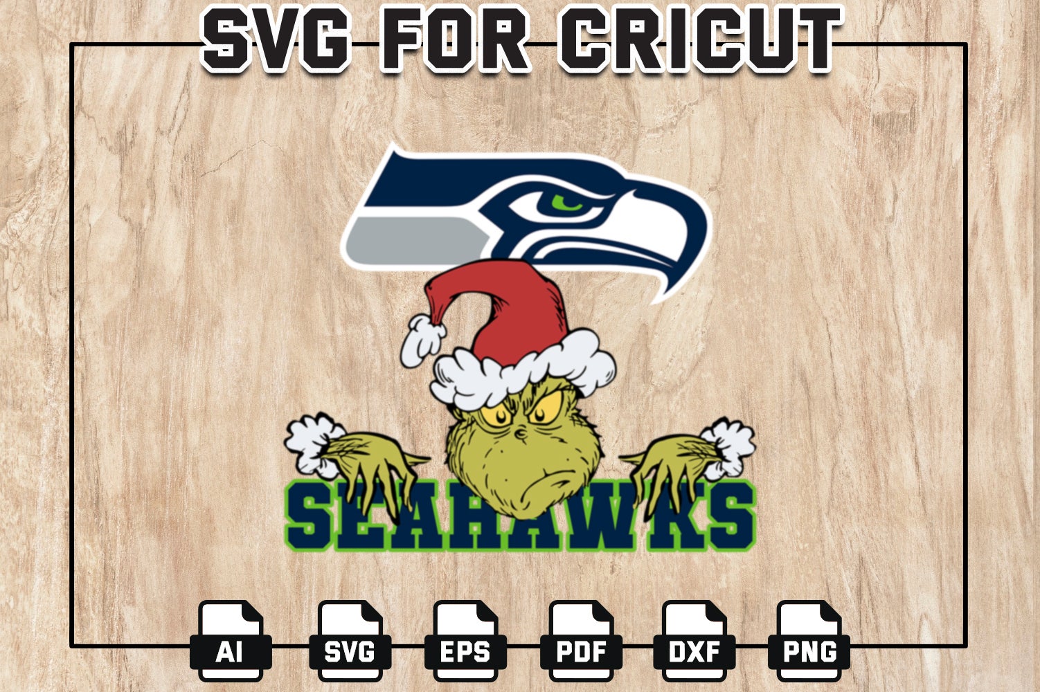 NFL Grinch Seattle Seahawks SVG, Grinch svg, NFL SVG Design, Seahawks ...
