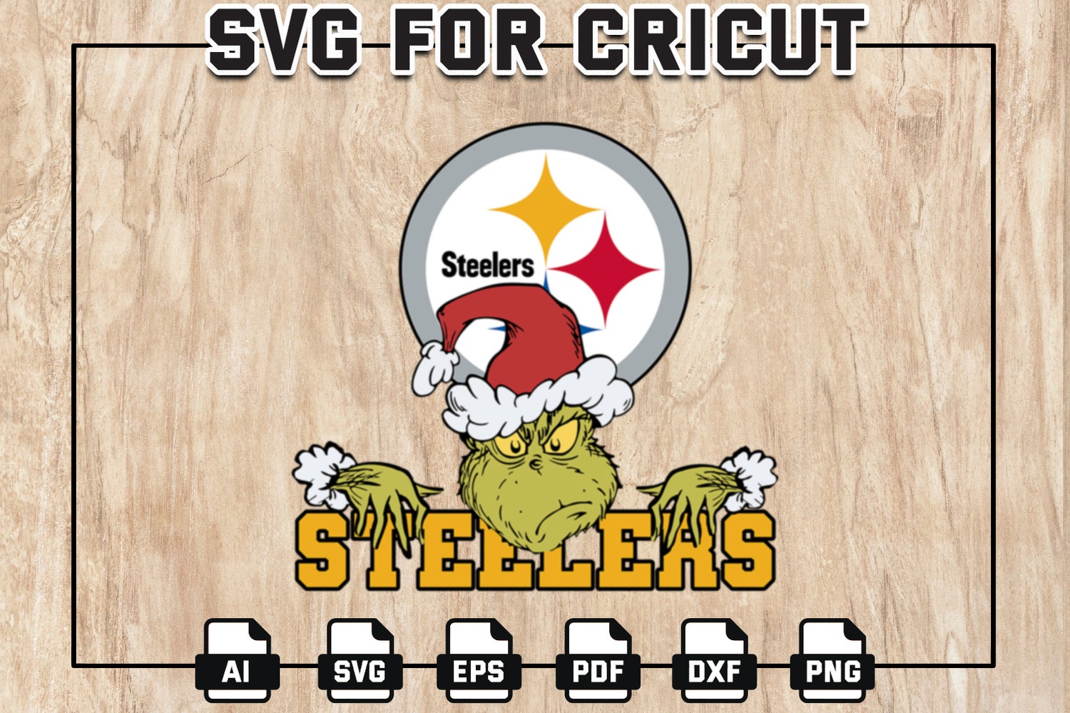 NFL Grinch Pittsburgh Steelers SVG, Grinch svg, NFL SVG Design ...