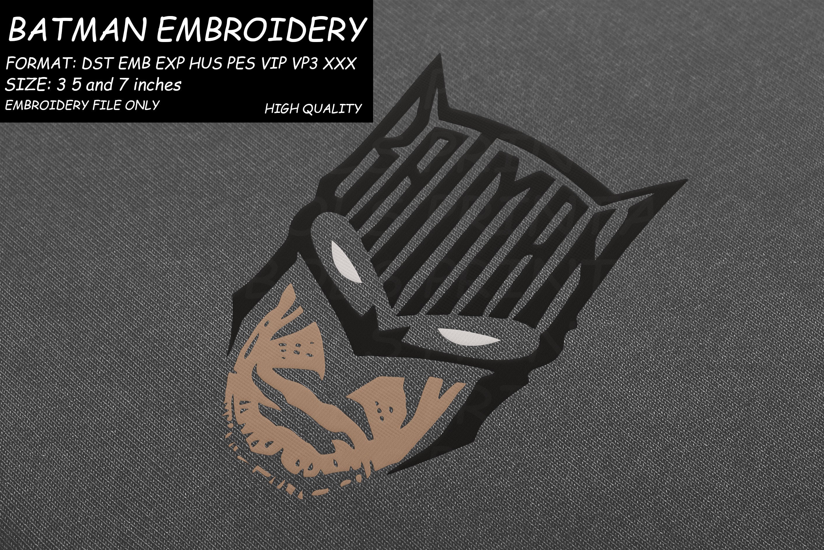 Batman Embroidery FIle - Payhip