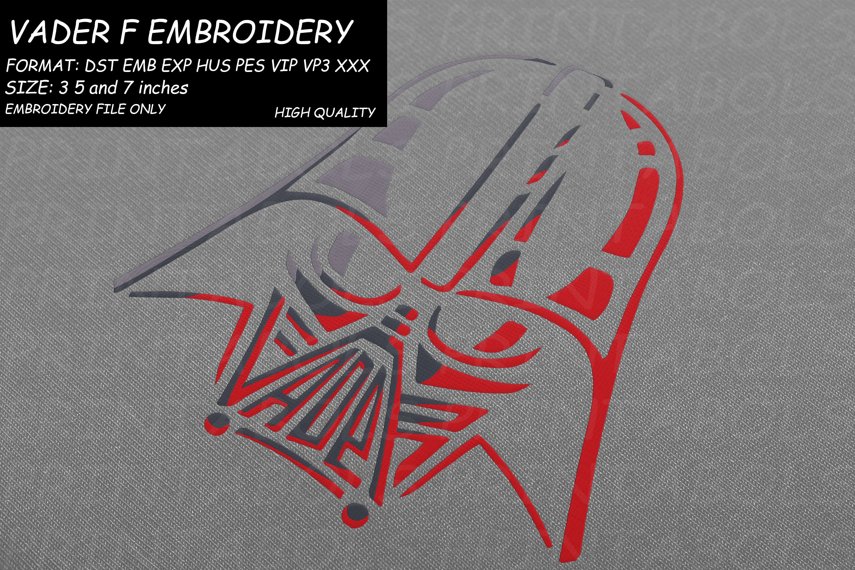 Darth Vader Embroidery FIle - Payhip