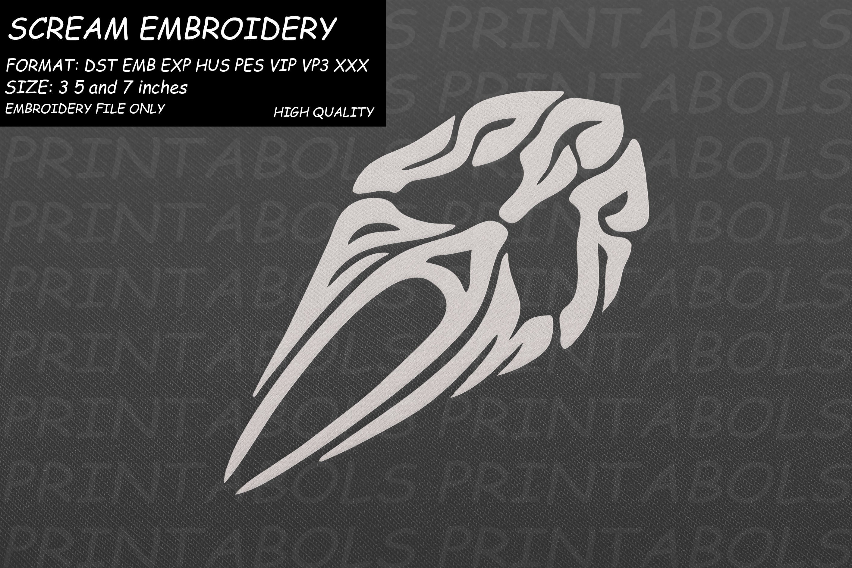 Scream Embroidery FIle - Payhip