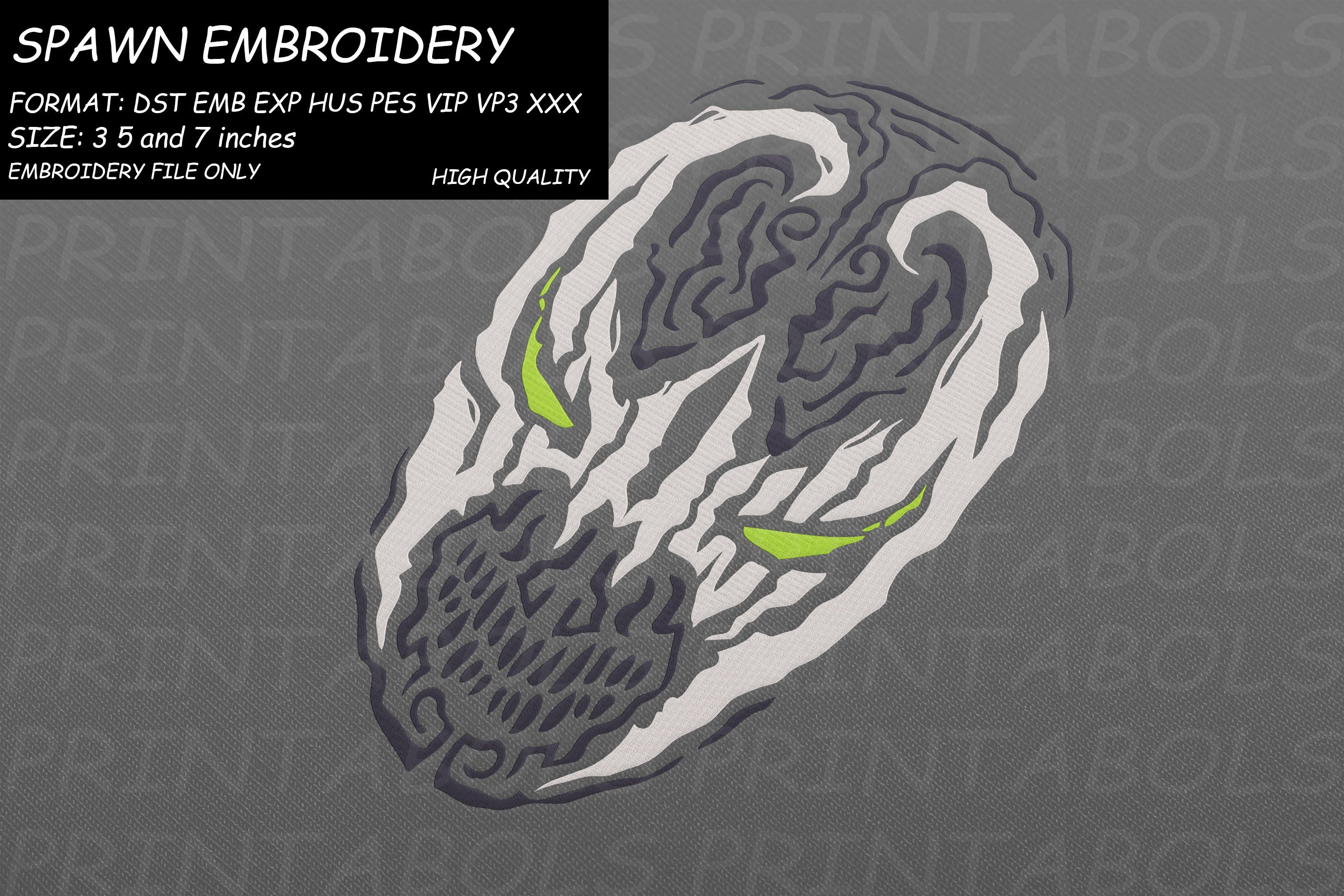 Spawn Embroidery FIle - Payhip