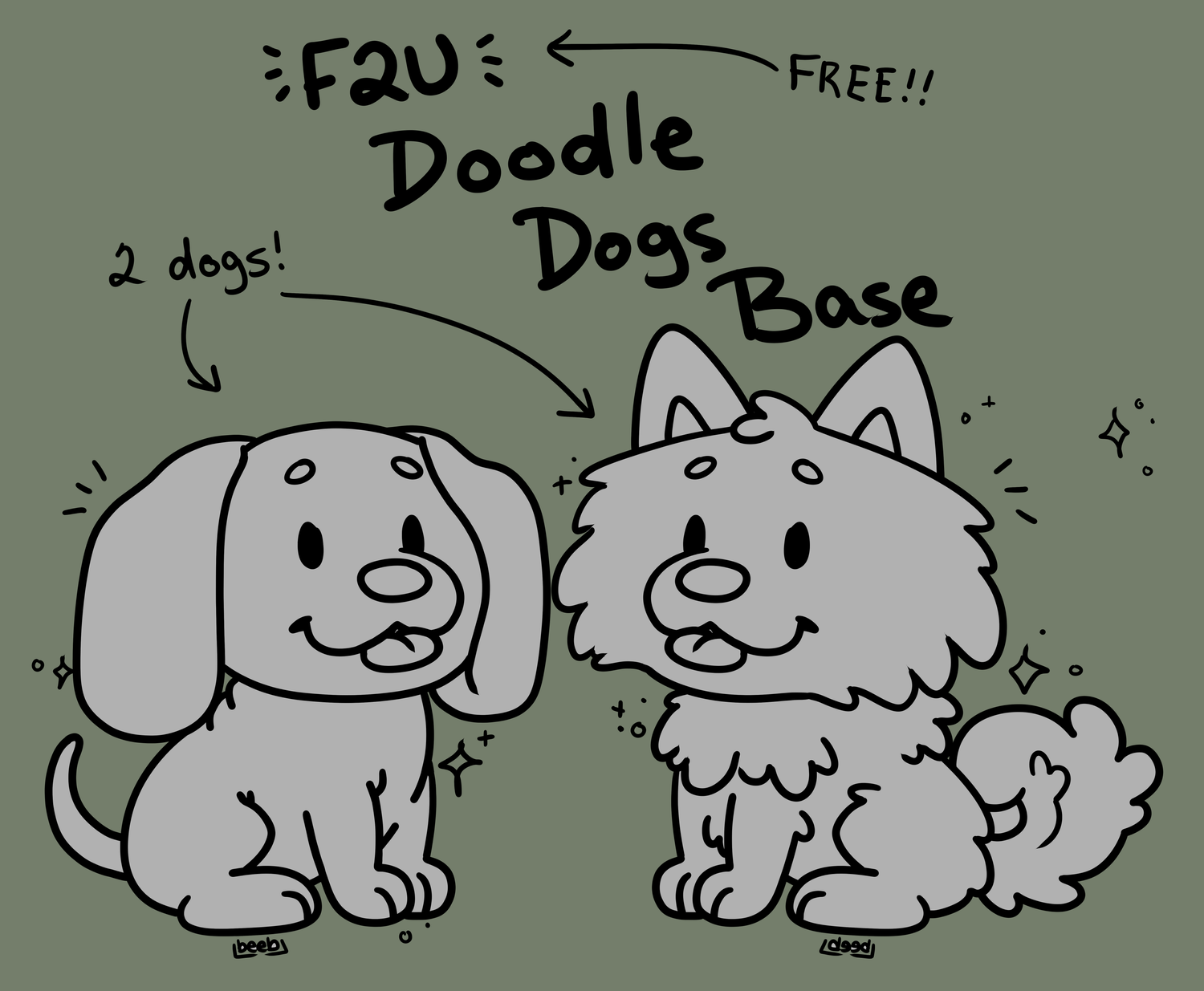 F2U Doodle Dogs Base - Payhip