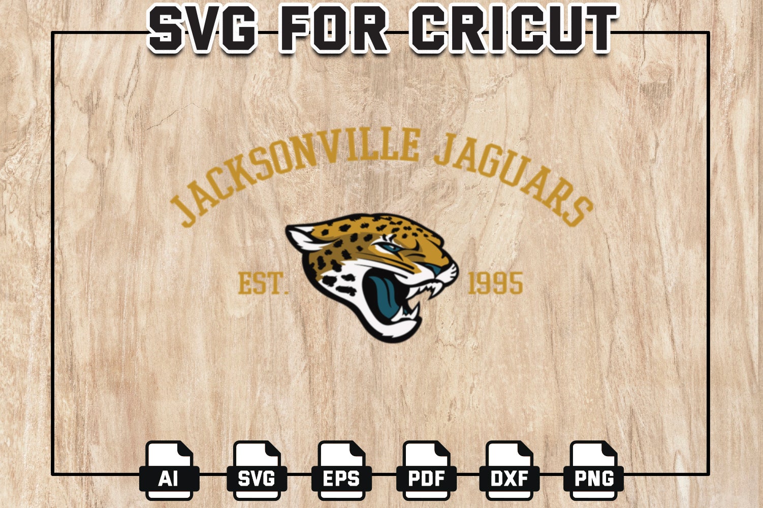 NFL Jacksonville Jaguars Est. 1995 SVG, NFL Logo SVG Design, NFL ...