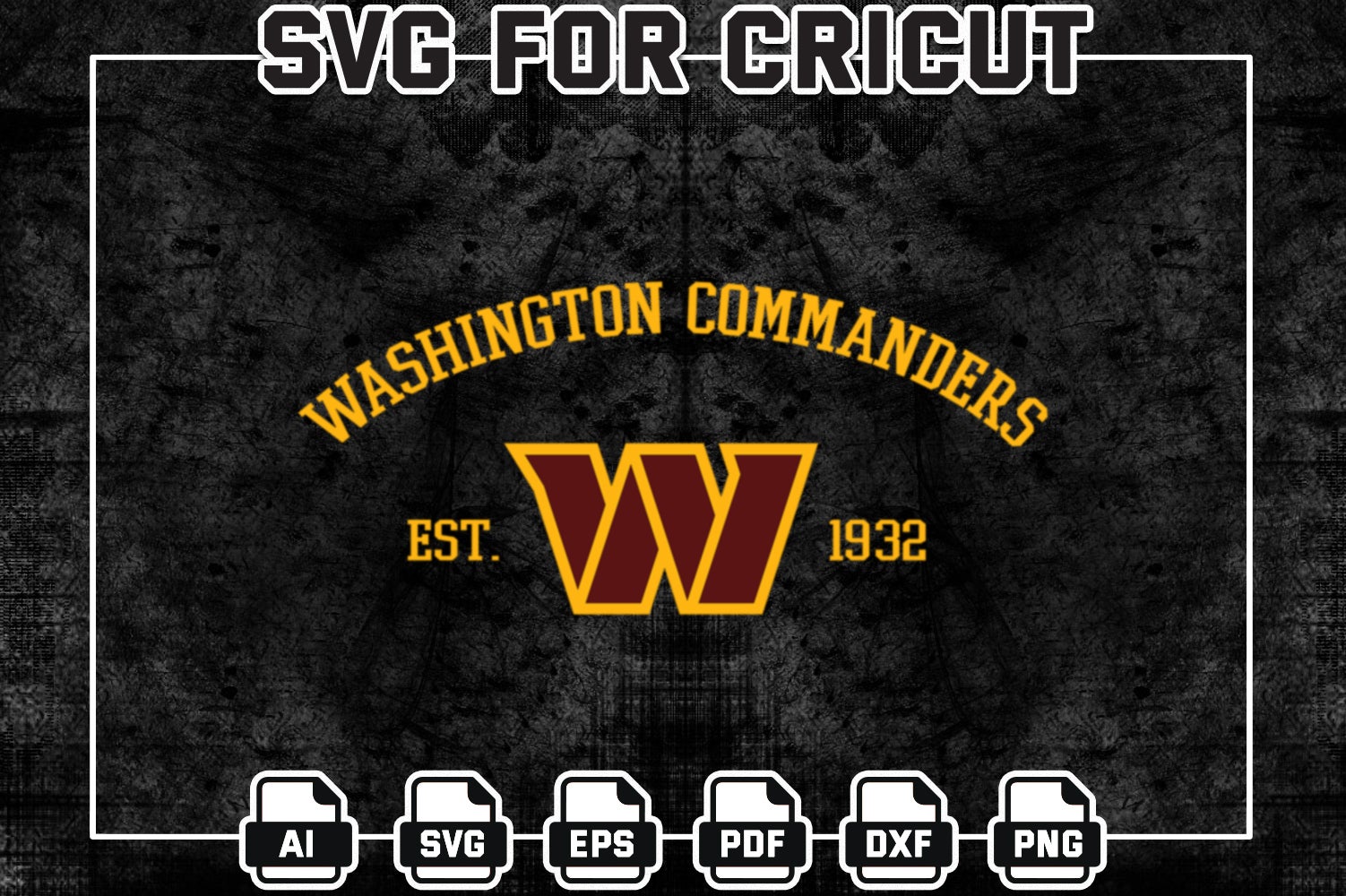 NFL Washington Commanders Est. 1932 SVG, NFL Logo SVG Design, NFL ...