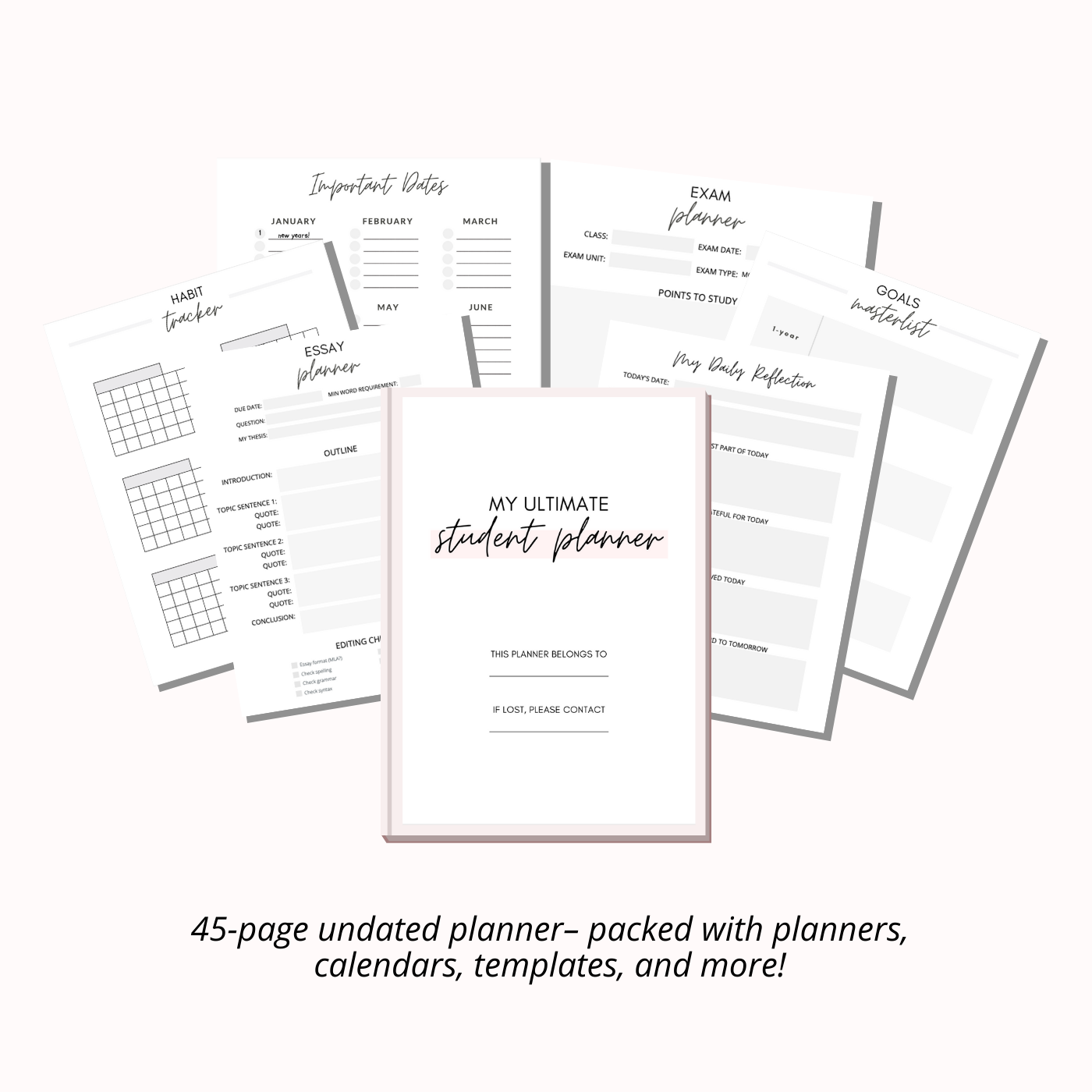 Ultimate 3-in-1 Student Planner - Payhip