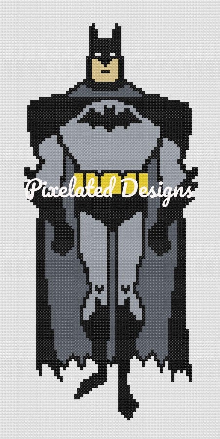 Batman Mini C2C Twin Crochet Pattern - Payhip