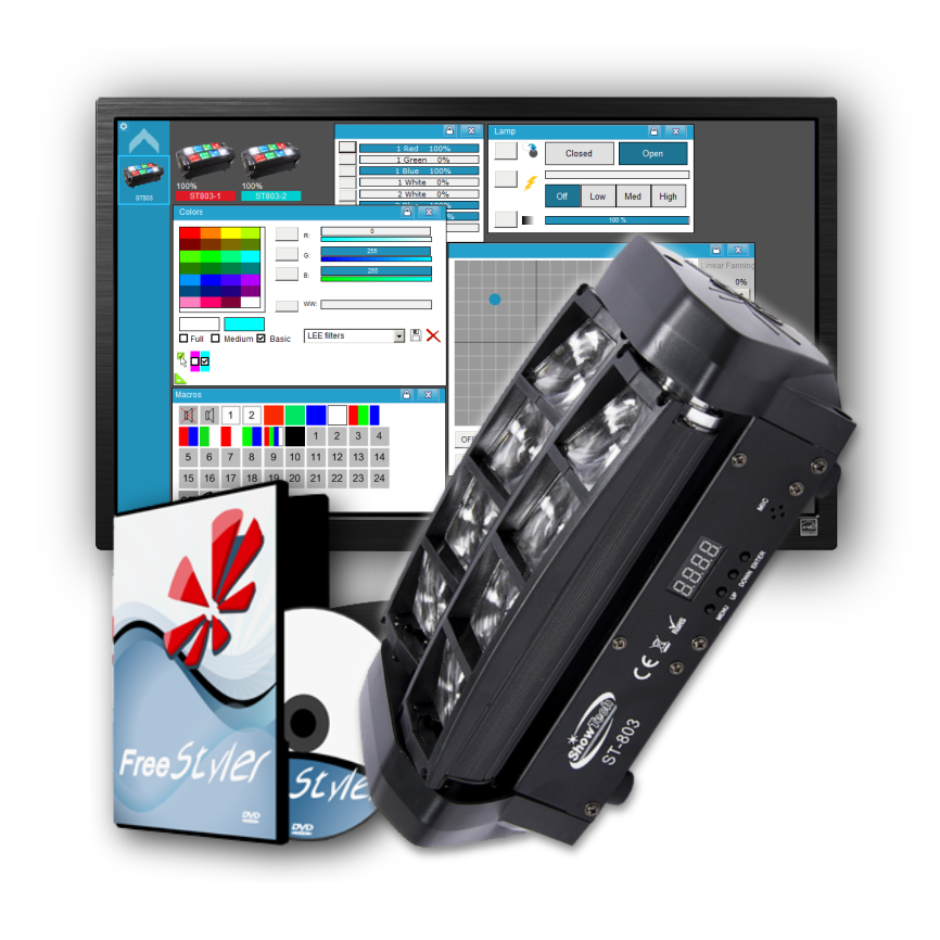 Fixture de Freestyler P/ Mini Spider ST-803 de ShowTech ( 7-15CH ) - Payhip