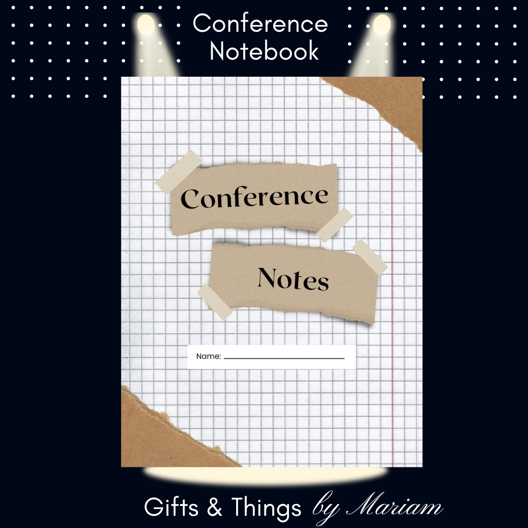 Conference Notebook (Print it or use with Notability or Goodnotes) - Payhip