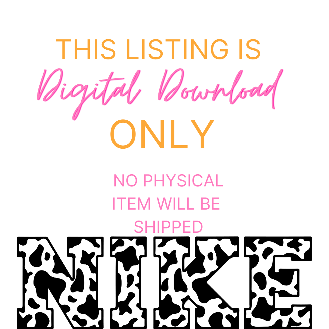 Cow Animal Print Nike - Payhip