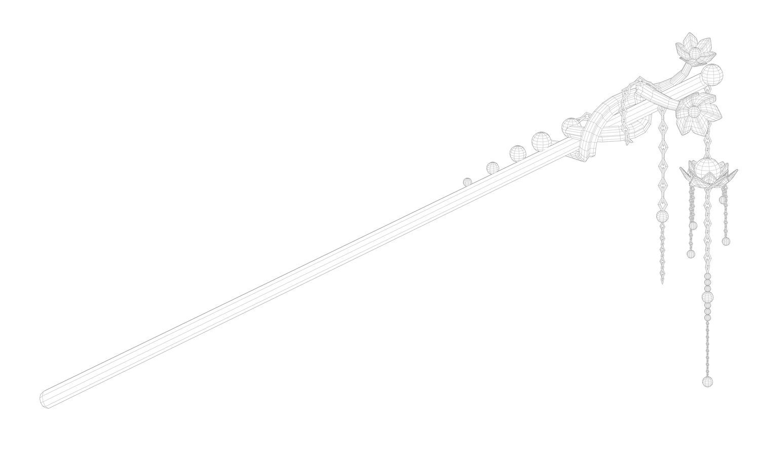 Elsa: Japanese Hair Pin *Commercial License* - Payhip