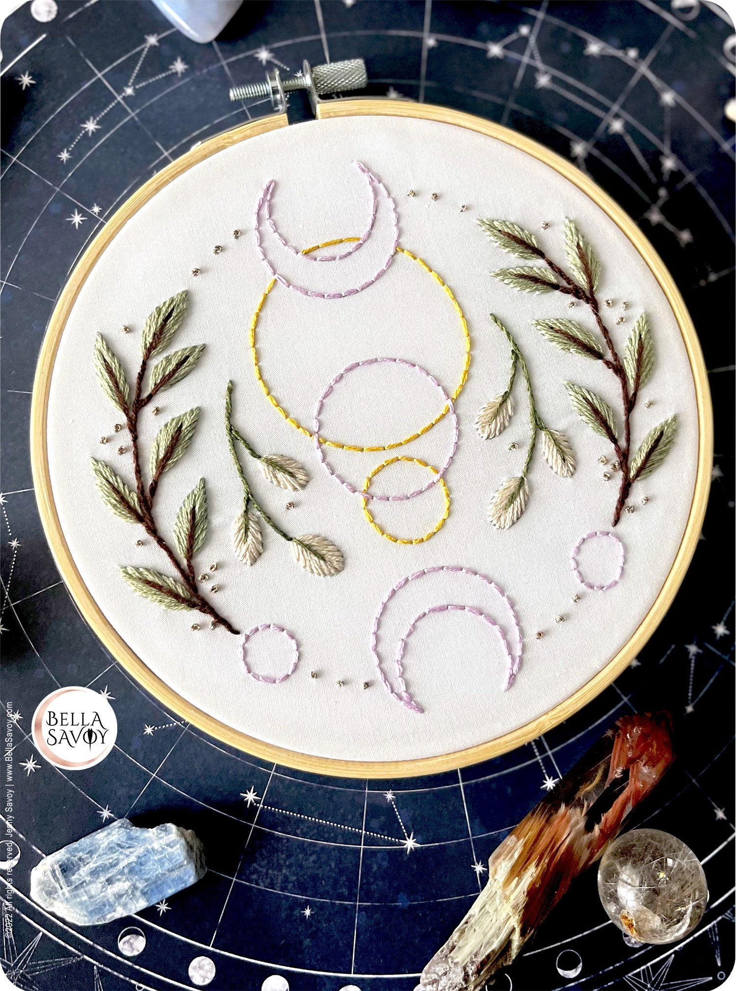Moons Embroidery Pattern PDF - Payhip