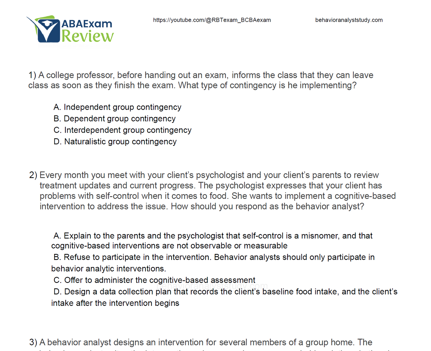 ABA Exam Review - Payhip